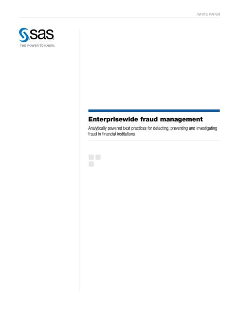 Enterprise Fraud Risk Management | PDF