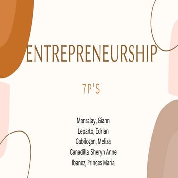 ENTREP-PPT.pptx | Sales | Business