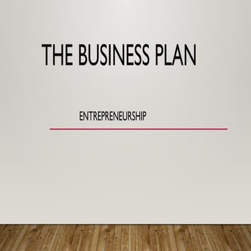 Entrep Business Plan for Senior High School Students | PPTX
