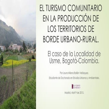 Linea de tiempo turismo comunitario | PPT