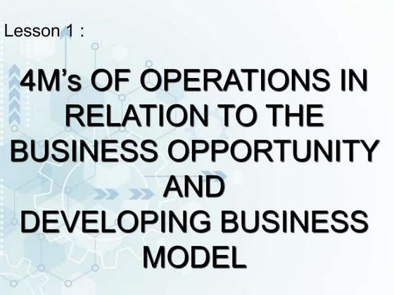 Entrepreneurship12_q2_Mod6_4M’s of Production and Business Model_v4.pdf ...