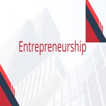 Introduction to Entrepreneurship Grade 12 | PPTX