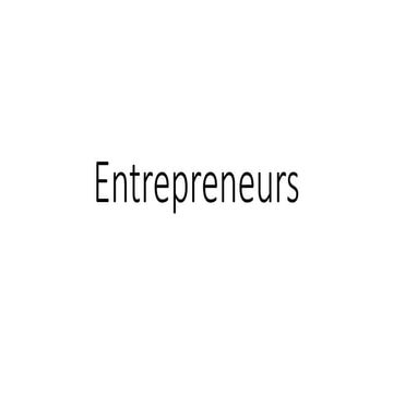 Entrepreneur (Business English) | PPTX