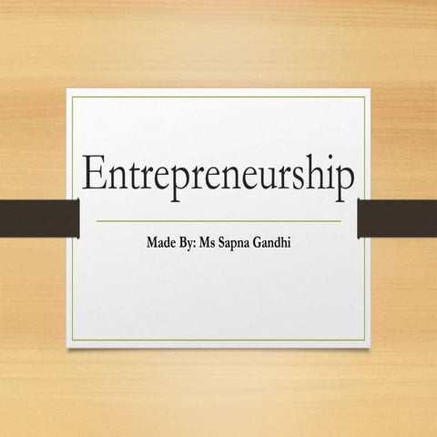 Types Of Entrepreneurs | PPTX