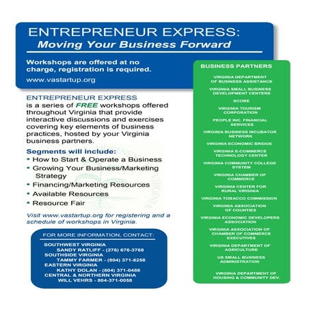 Entrepreneur Express Program for Virginia | PDF