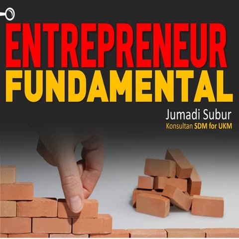 Entrepreneur Fundamental by Jumadi Subur | JS Consulting 0815 1321 2579 ...