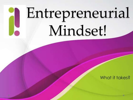 Establishing a Business Mindset | PPT