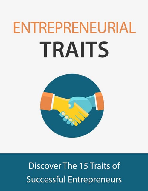 Qualities of an entrepreneur | PPT