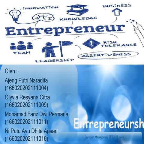 Entrepreneur ppt | PPTX