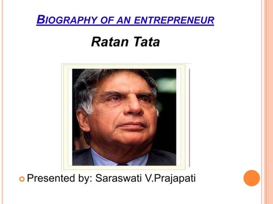 Presentation on Ratan Tata | PPT