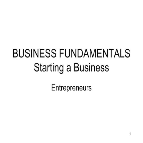 Entrepreneurs | PPT