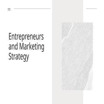Entrepreneurs and Marketing Strategy.pptx | Marketing and Advertising ...