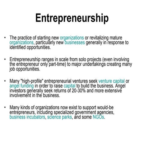 Entrepreneurship | PPT