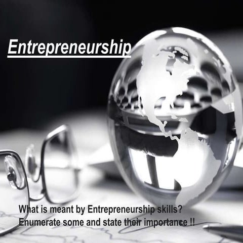 Entrepreneurship Skills | PPS