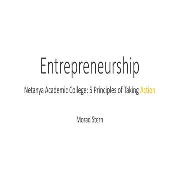 Entrepreneurship Principles | PPT
