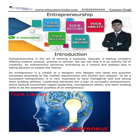 Entrepreneurship | PDF