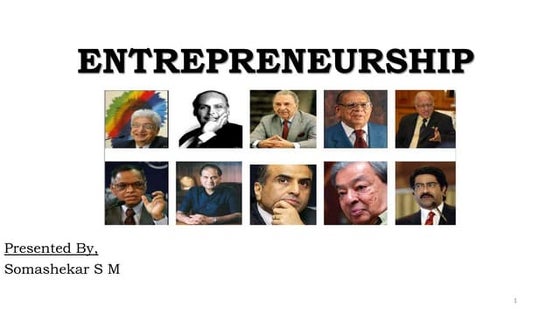 Entrepreneurship development programme notes | PDF