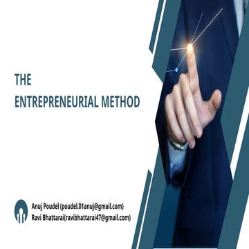 Entrepreneurship, Effectuation and Core Principles | PPTX
