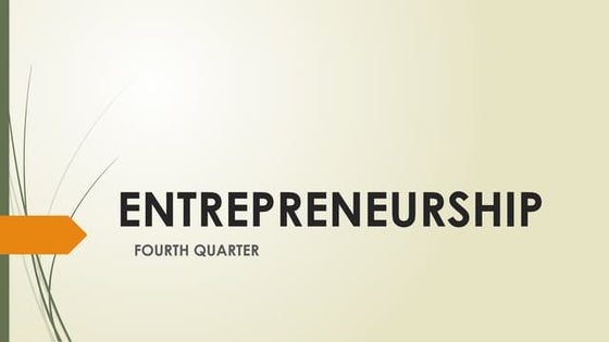 Entrepreneurship-Mod. 6 | PPTX | Business Administration | Business