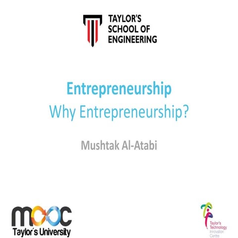 Entrepreneurship 01 | PPTX
