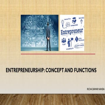 Entrepreneurship - Grade 11 - 1st Chapter | PDF
