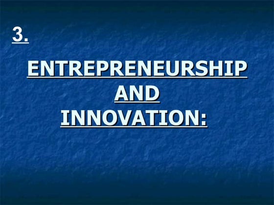 creativity and innovation in entrepreneurship | PPT