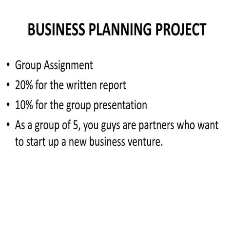 Entrepreneurship assignment | PPTX