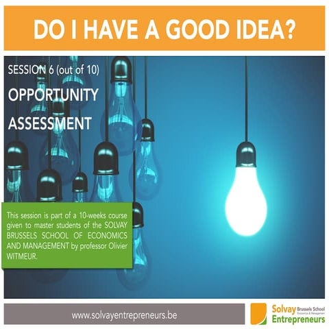 DO I HAVE A GOOD IDEA? - SESSION 6 | PDF