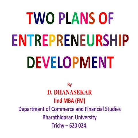 Entrepreneurship development | PPT