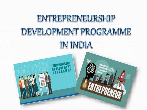 Entrepreneurship Development Programme (EDP) | PPT