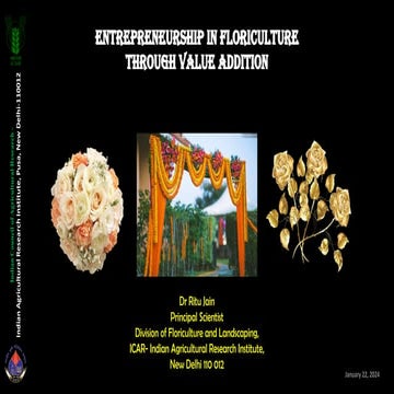 Entrepreneurship In floriculture through value addition.pdf