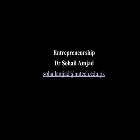 entrepreneurship_Lec2 just after the intro lecture | PPT