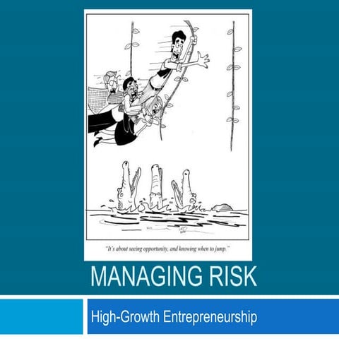 Entrepreneurship managing risk | PPTX