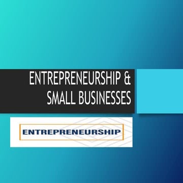 Entrepreneurship powerpoint | PPT