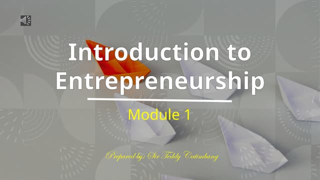 w1-imntroduction entrepreneurship-grade-12 | PPTX