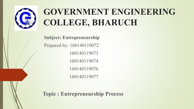 Five Stages of the Entrepreneurial Process.ppt