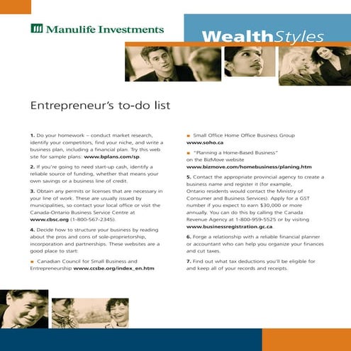 Entrepreneurs To-Do List | PDF