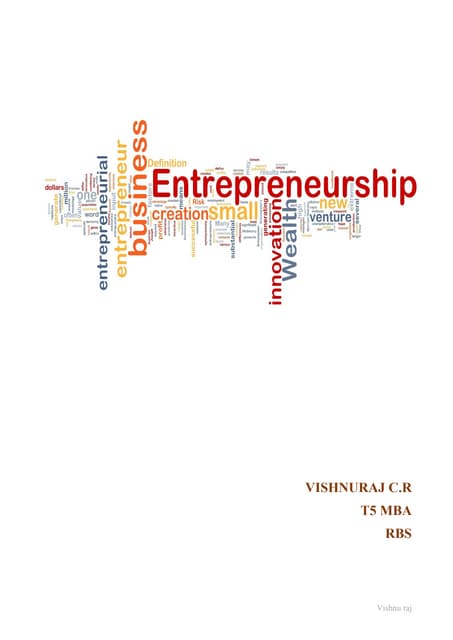 Entrepreneurship module 1 | PPT