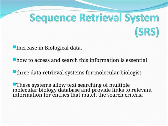 Entrez databases | PPTX | Search | Internet