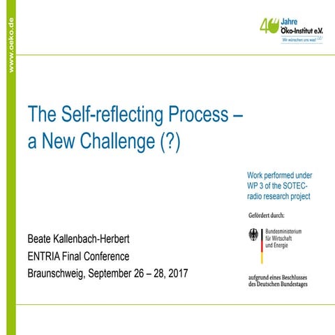 The Self-reflecting Process – a New Challenge | PDF | Business ...