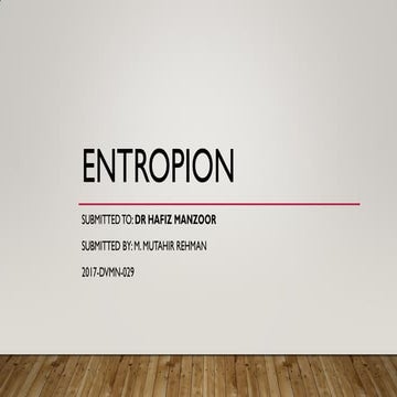 Entropion | PDF