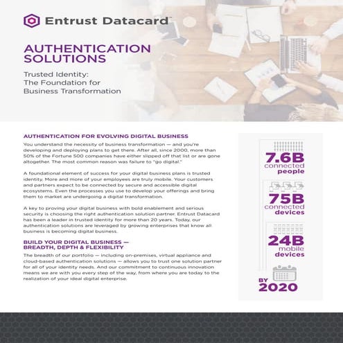 Entrust datacard --Authentication solutions overview | PDF