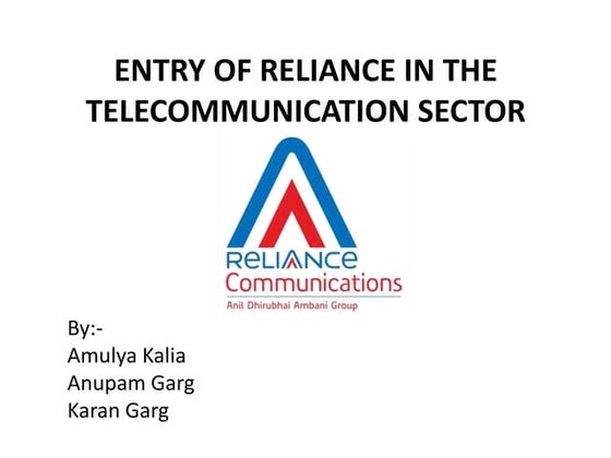 Strategic management:Evolution of JIO infocomm | PPT