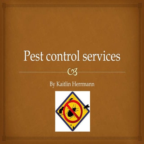 Entry Pest Control Services | PPTX