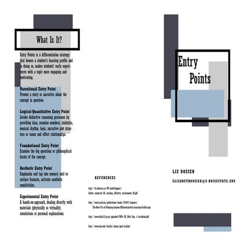 Entry points brochure | PPT