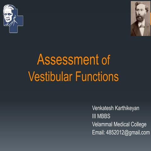 Vestibular Function Test Pptx