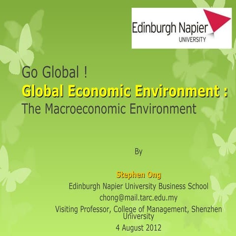 Enu macroecon environment 040812 | PPT