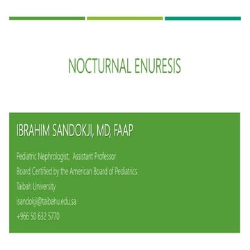 Nocturnal Enuresis in Children.pptx