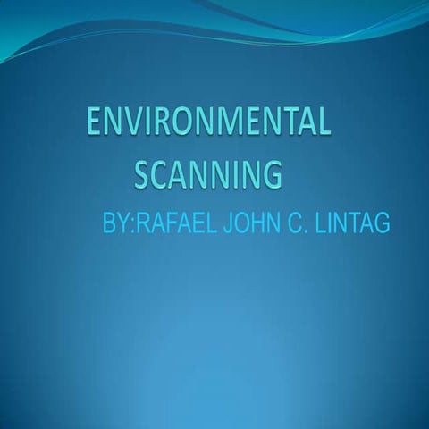 Environmental scanning | PPTX