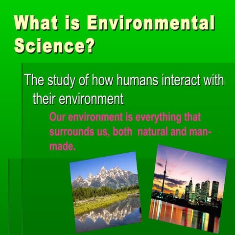Env sci | PPT